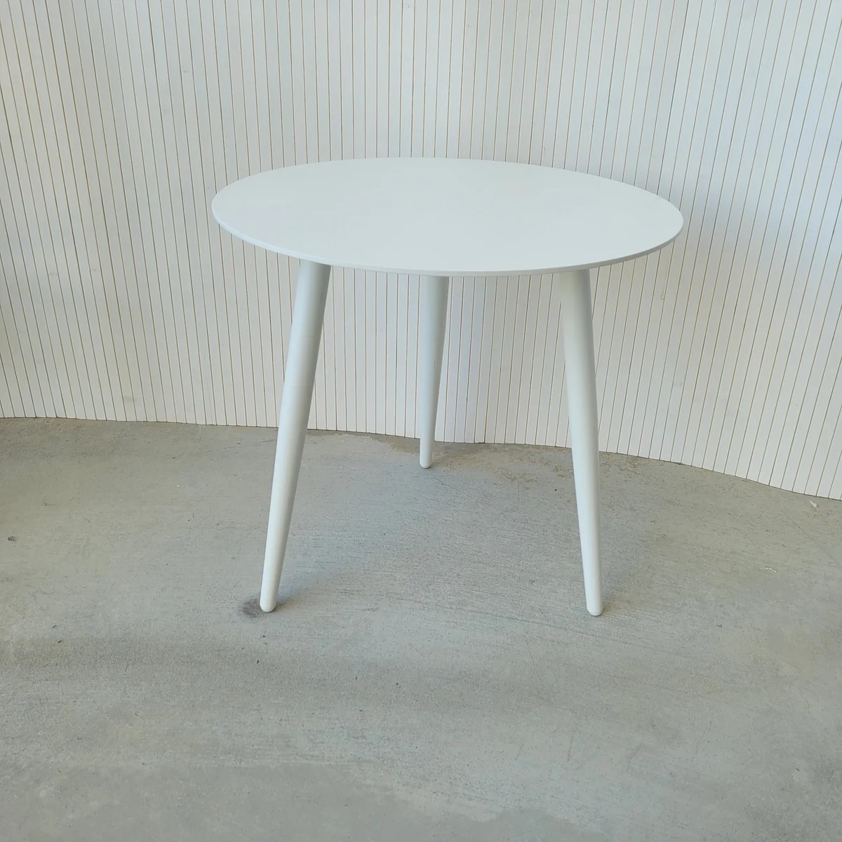 Syros 50cm Round Side Table White – Petrolea Malta