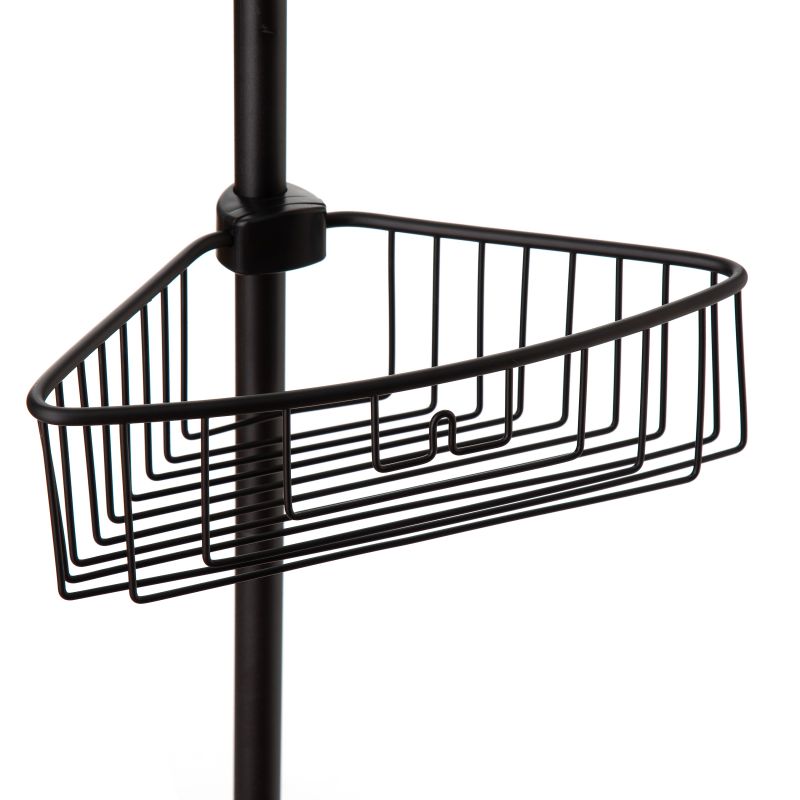 Telescopic Bar with 4 Baskets Black – Petrolea Malta